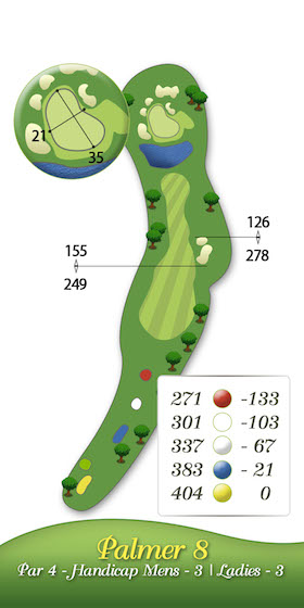Palmer Course Hole No. 8 - The Orchard Golf & Country Club